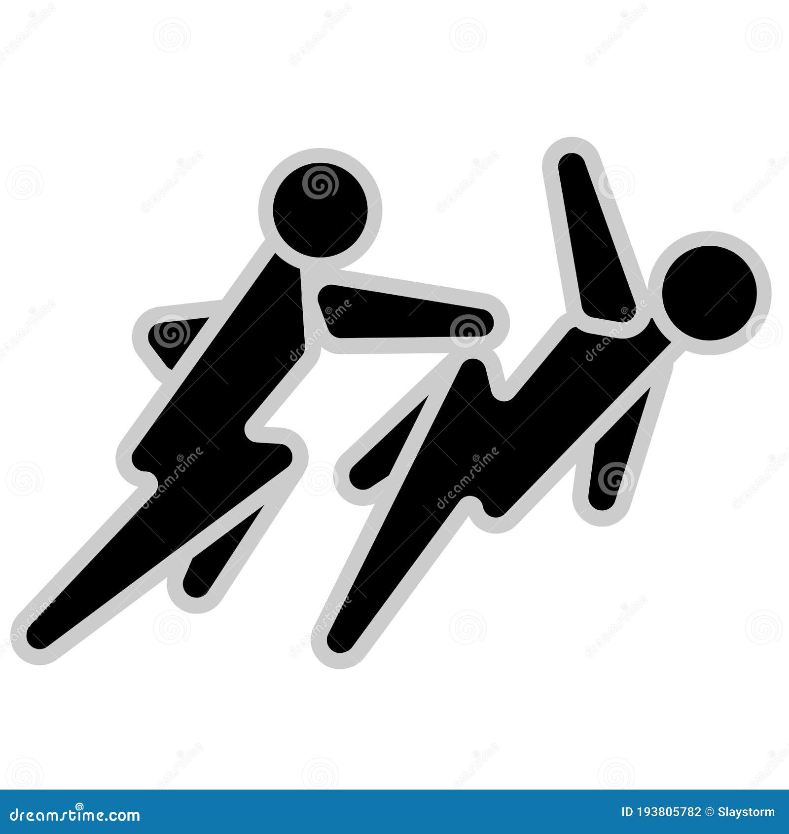 Fighting, Aggression, Beating, Striking Logo. Aggressive Action Logo ...