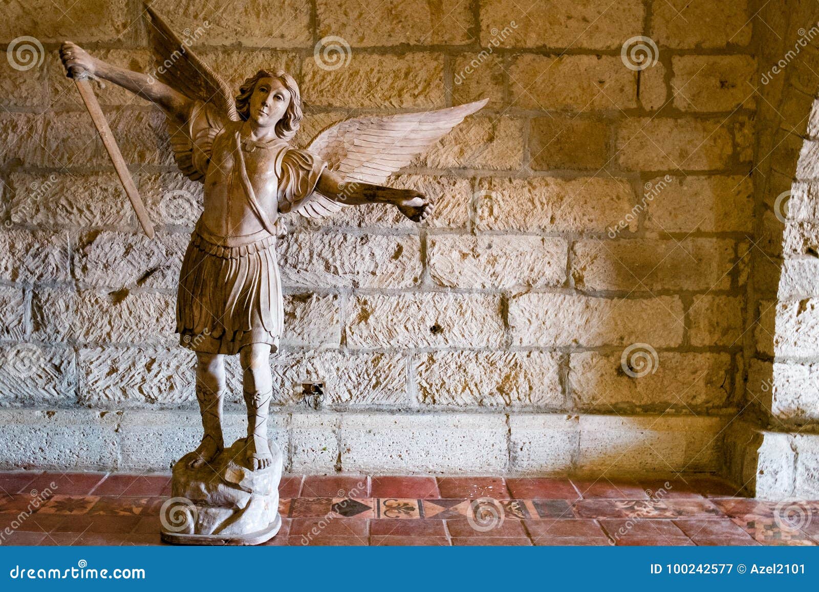 Fighting angel stock image. Image of archangel, fight - 100242577