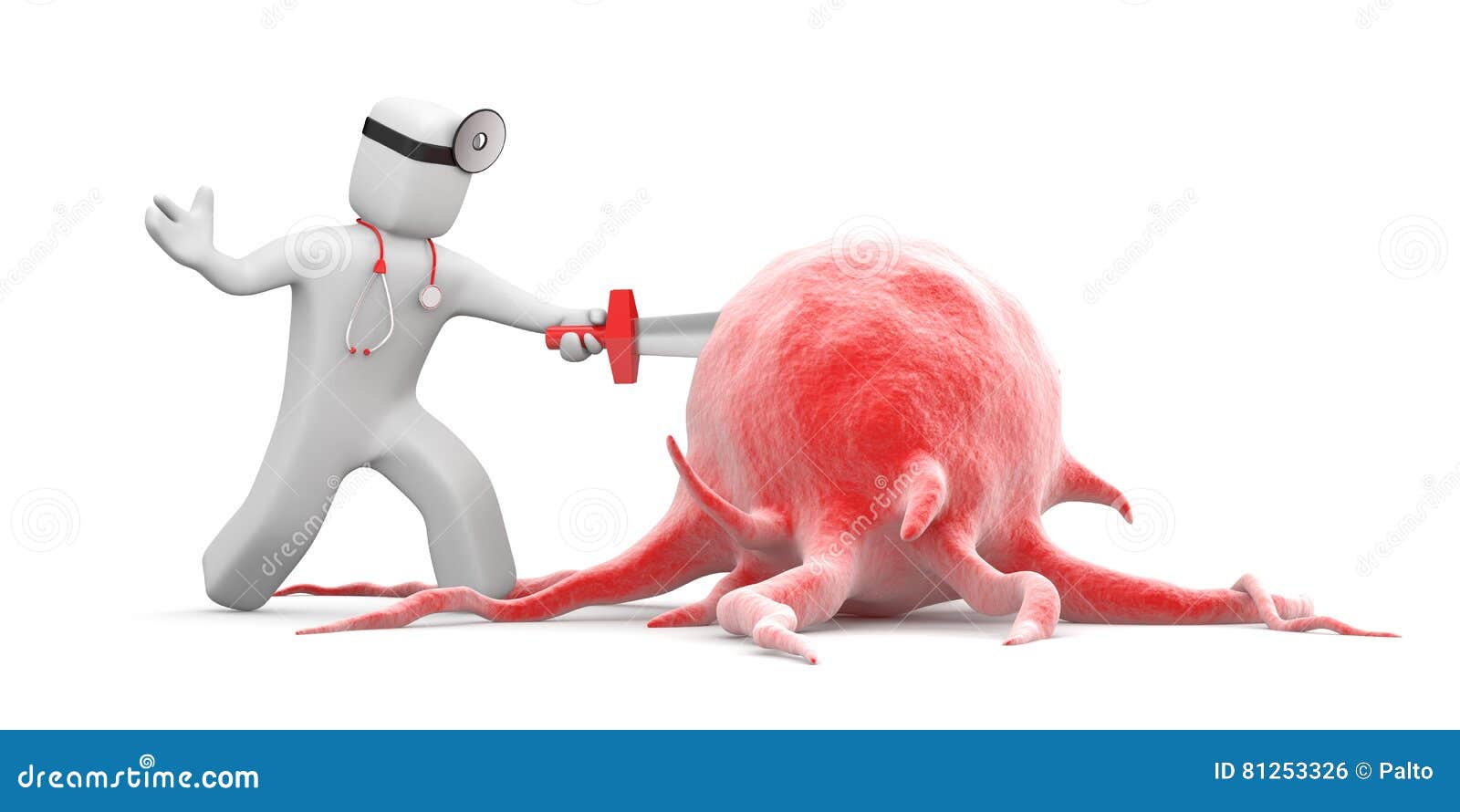 Fighting with cancer stock illustration. Illustration of illness - 81253326