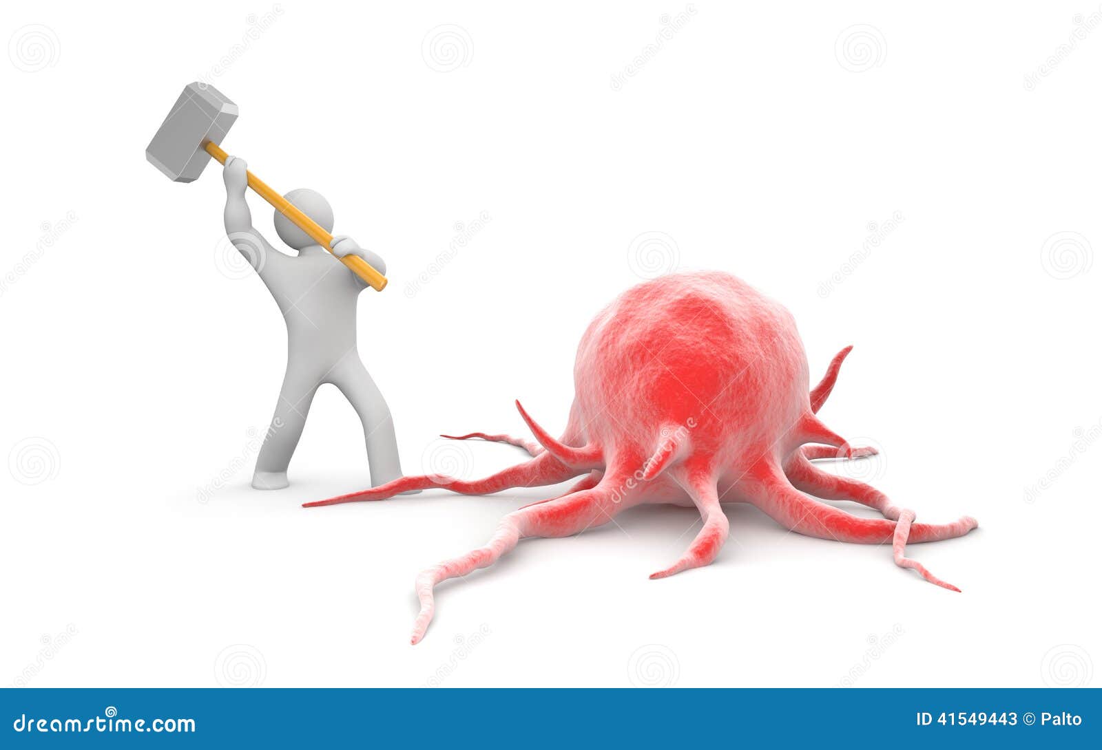 Fighting with cancer stock illustration. Illustration of infection ...