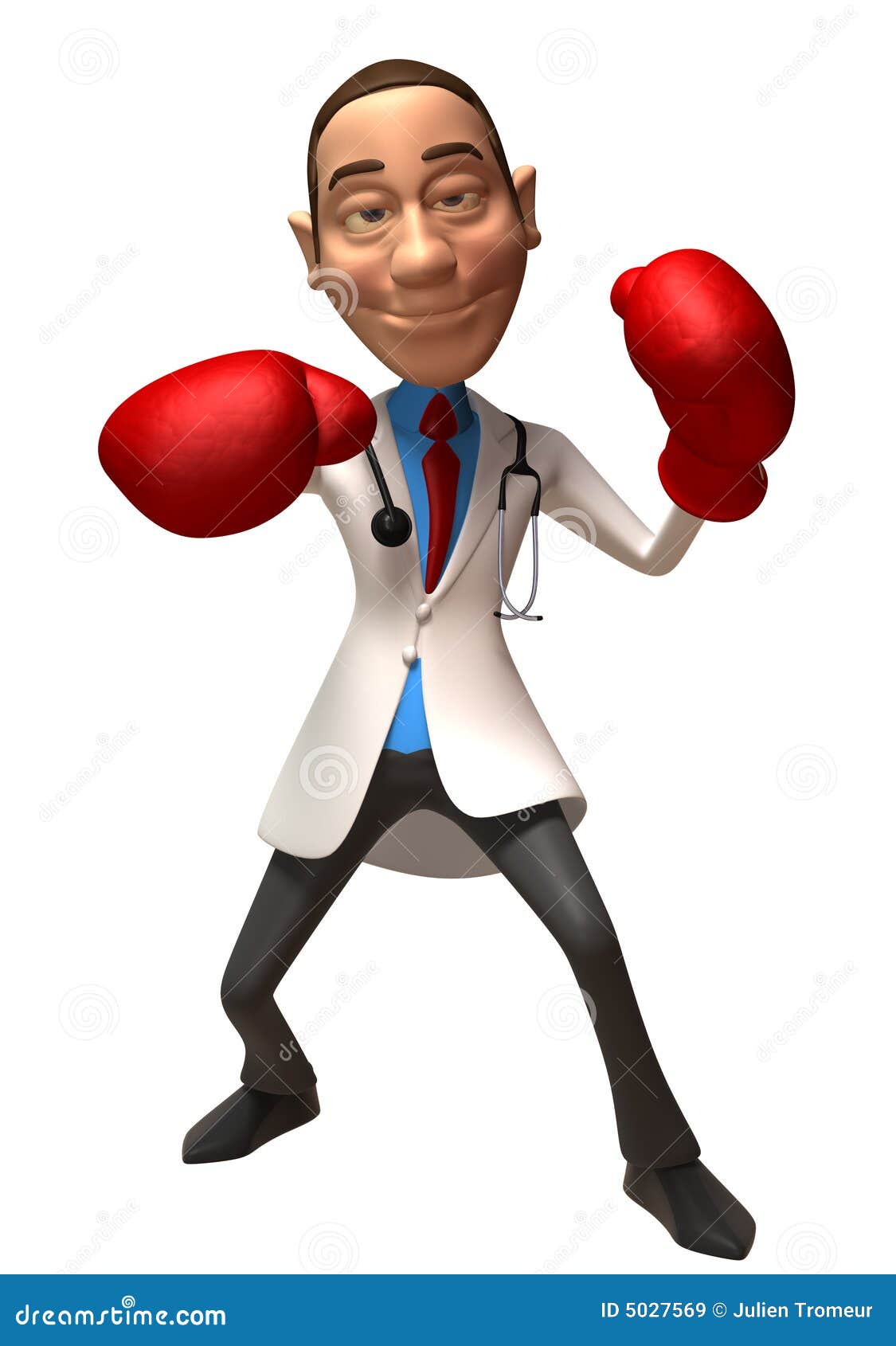 Fighting doctor stock illustration. Illustration of doctors - 5027569