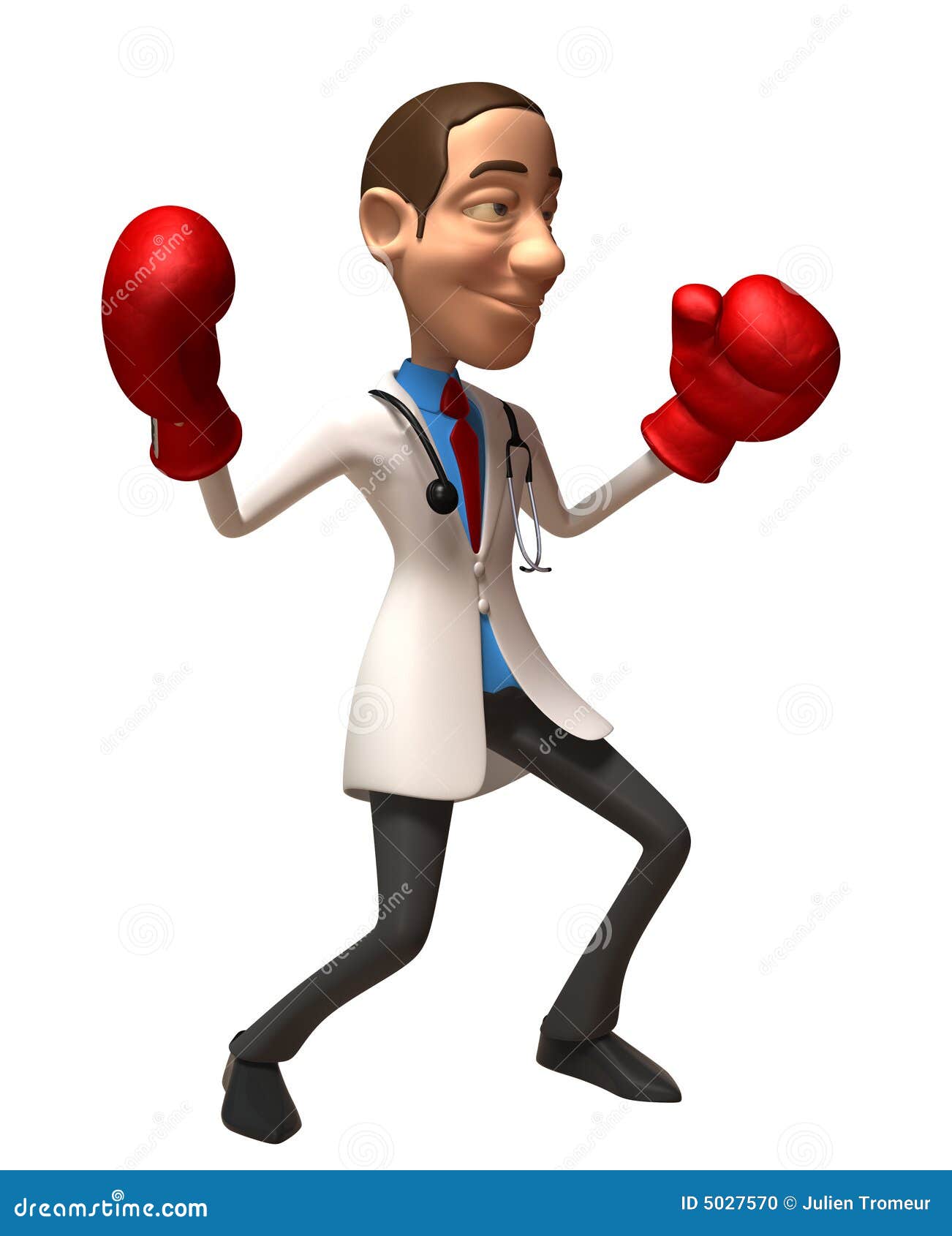 Fighting doctor stock illustration. Illustration of doctors - 5027570