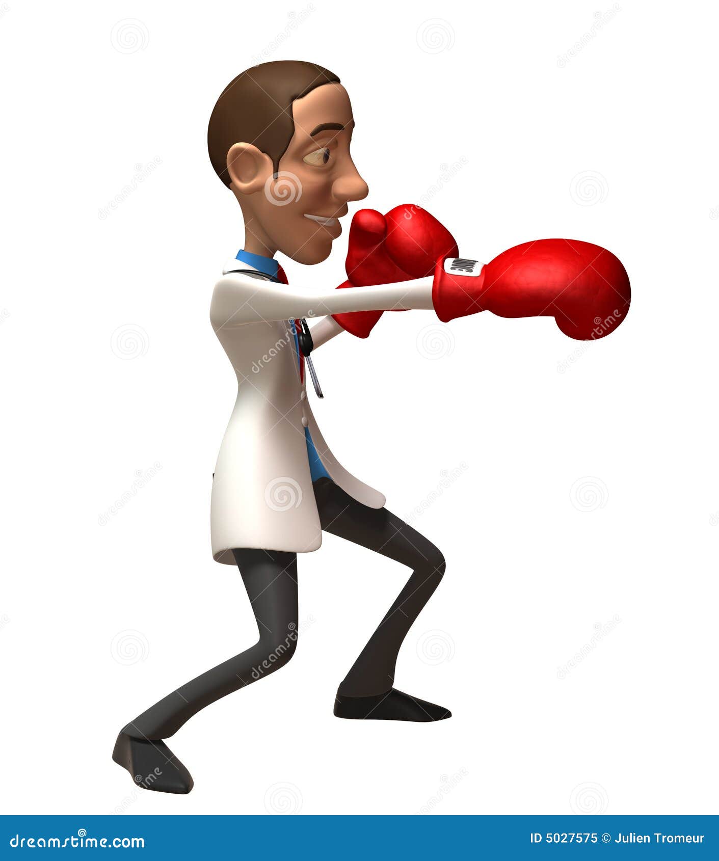 Fighting doctor stock illustration. Illustration of hospital - 5027575