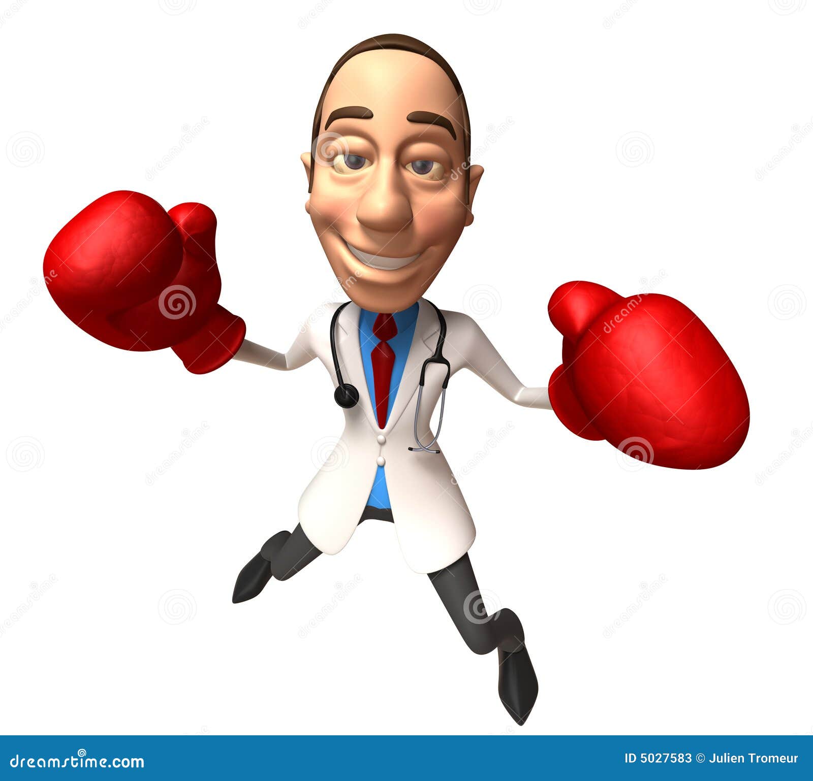 Fighting doctor stock illustration. Illustration of illness - 5027583