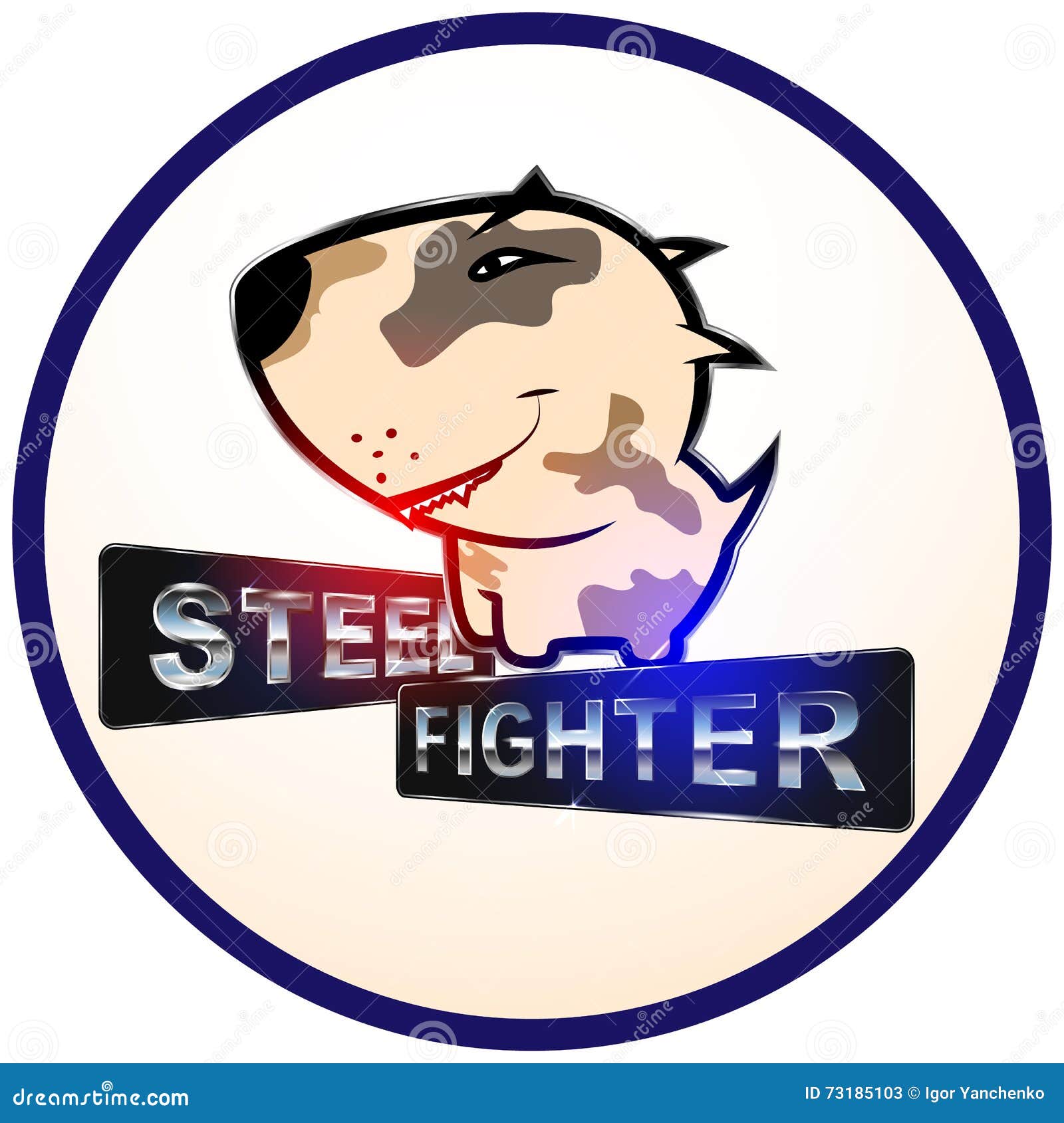 Fighting dog terrier stock vector. Illustration of drawing - 73185103