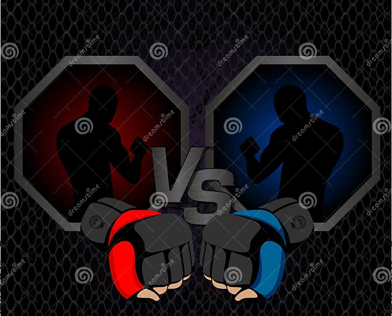 Fighting event poster stock vector. Illustration of battle - 60680512