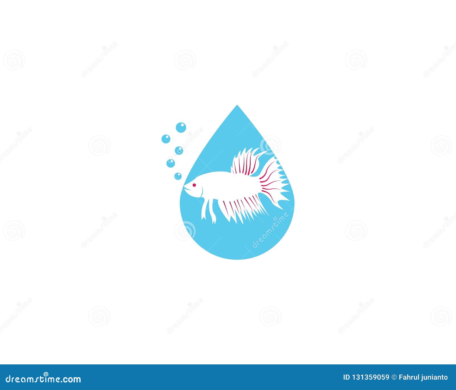Fighting Fish Icon Logo Vector Illustration Stock Vector - Illustration ...