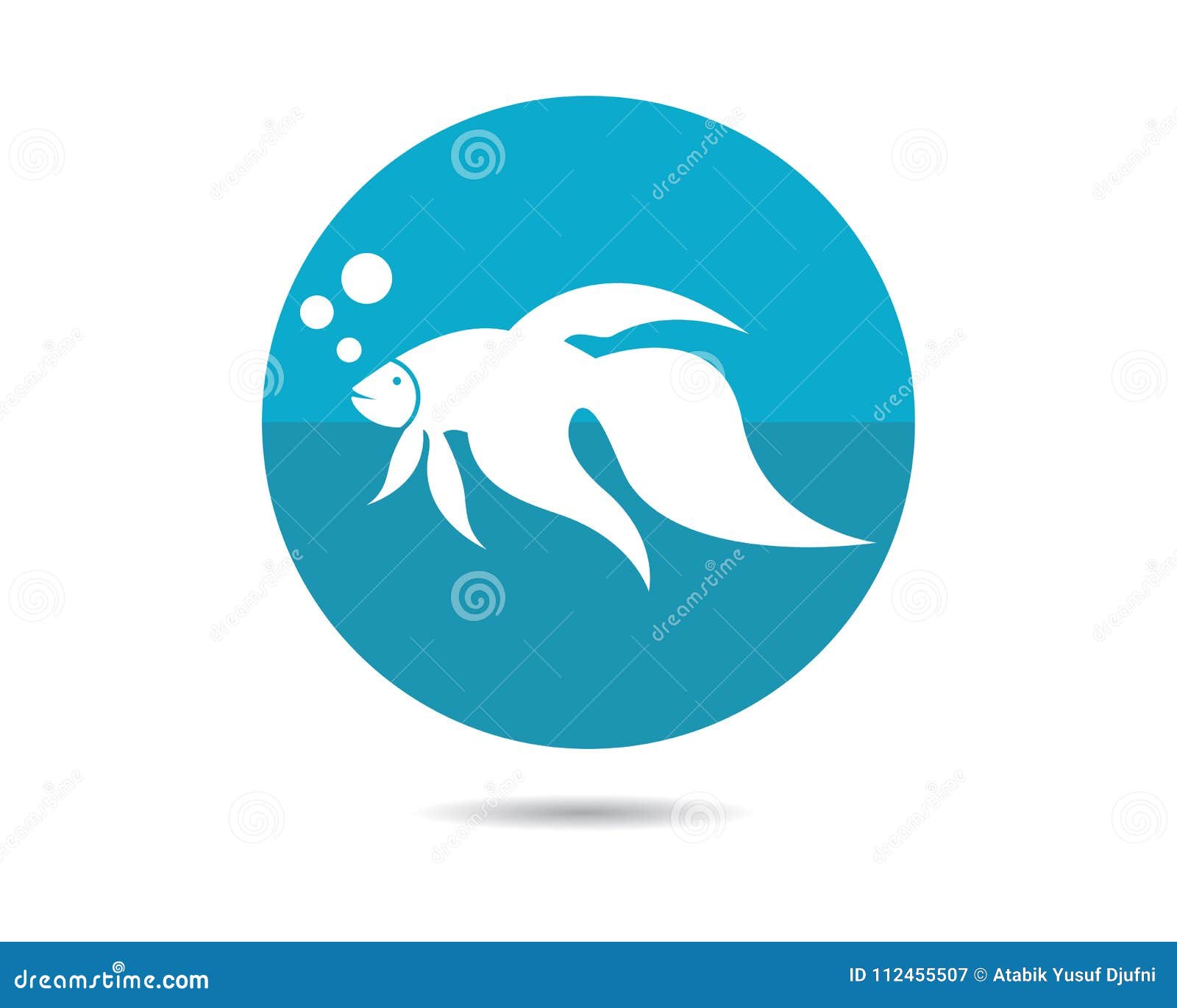 Fighting Fish Logo Template Vector Icon Stock Vector - Illustration of ...