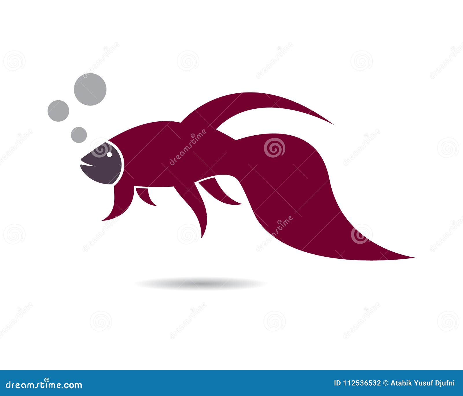 Fighting Fish Logo Template Vector Icon Stock Vector - Illustration of ...
