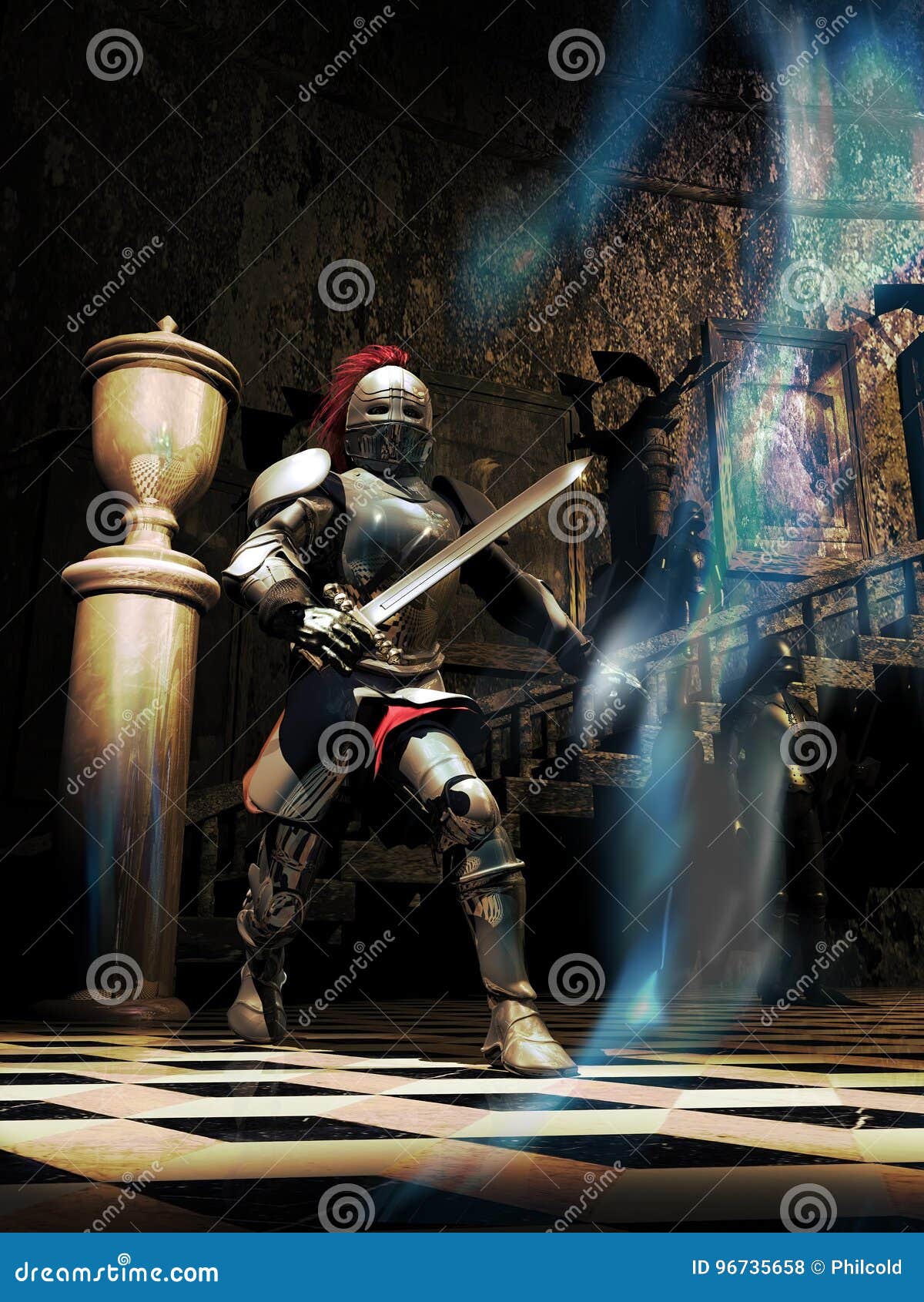 Fighting ghosts stock illustration. Illustration of fighter - 96735658