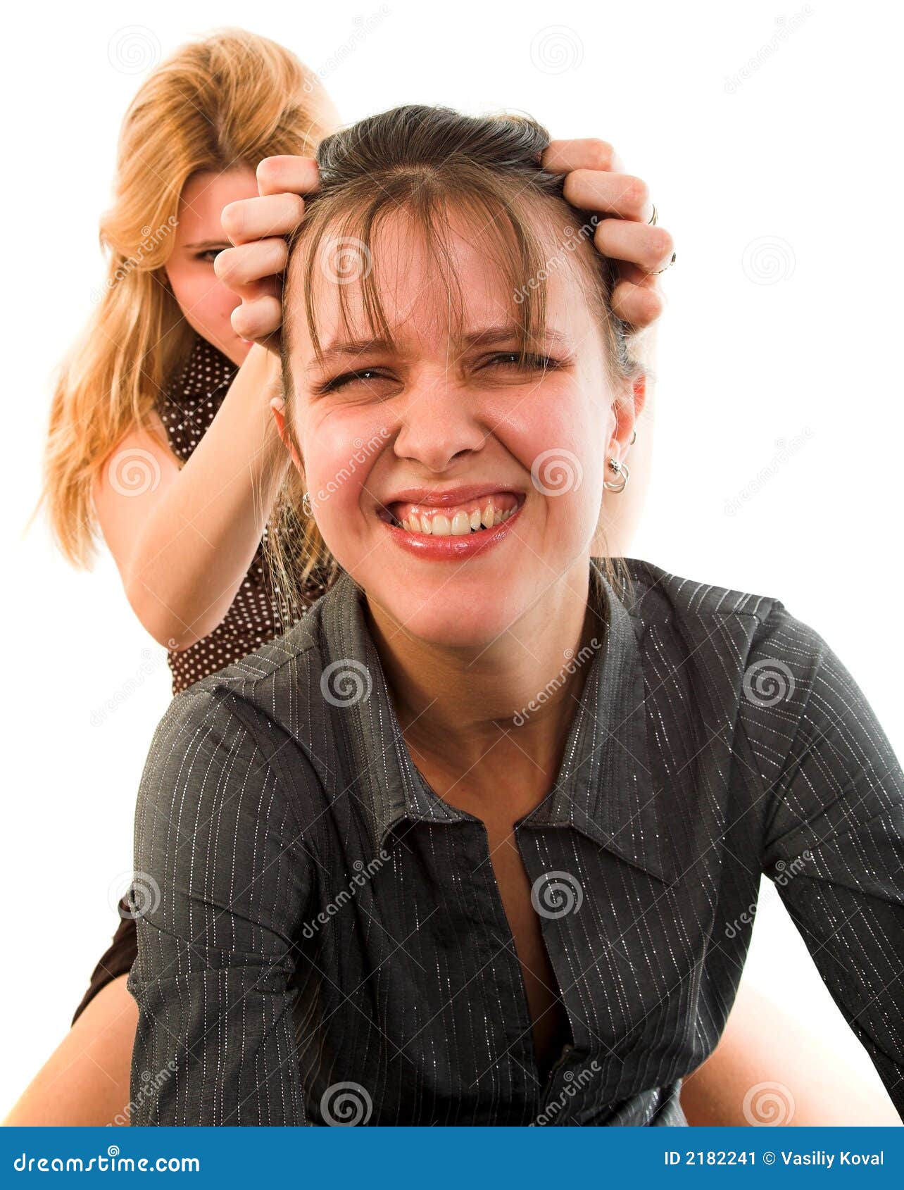 Fighting girls stock image. Image of cruel, displeased - 2182241