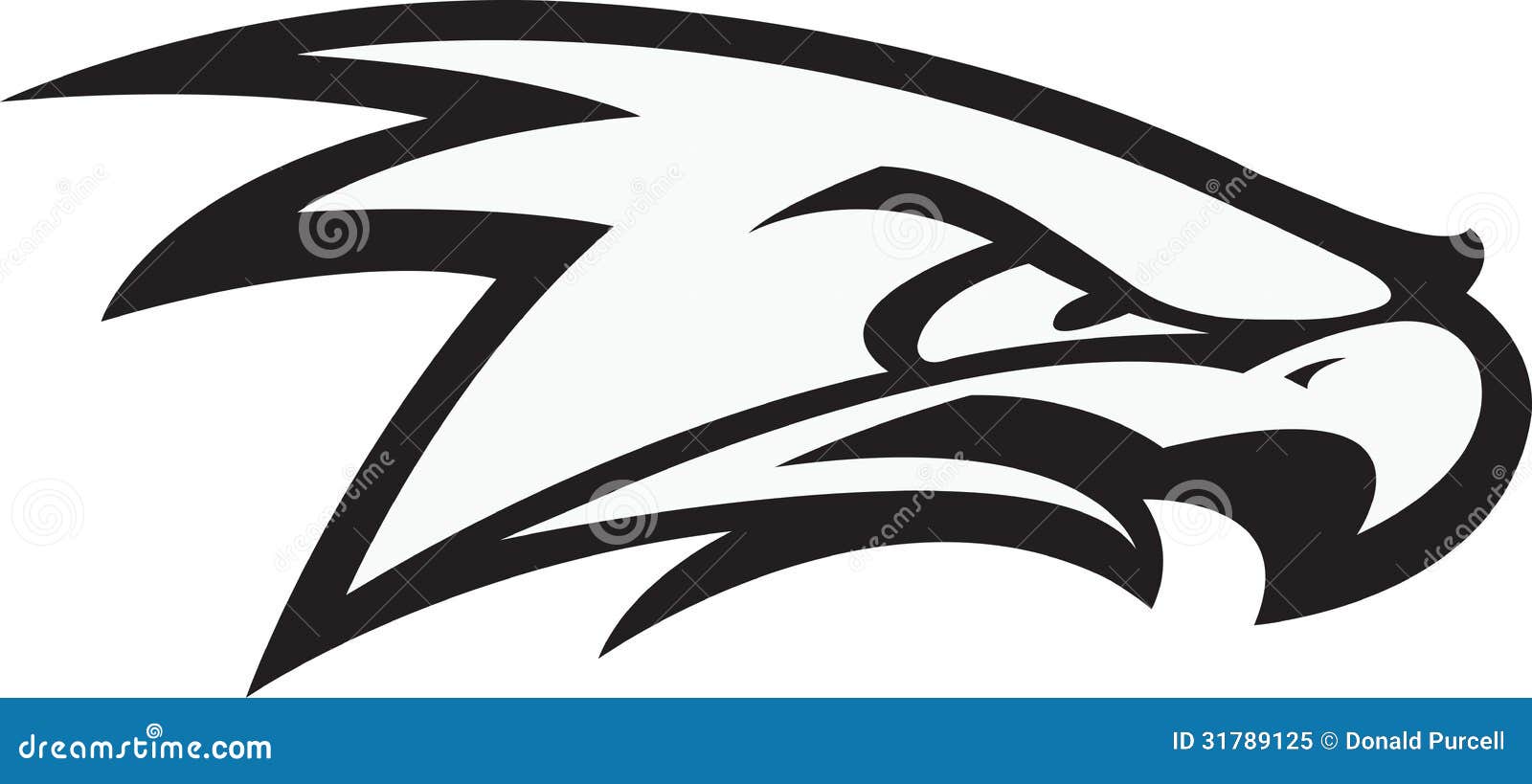 Fighting Hawk stock vector. Illustration of eagle, logo - 31789125