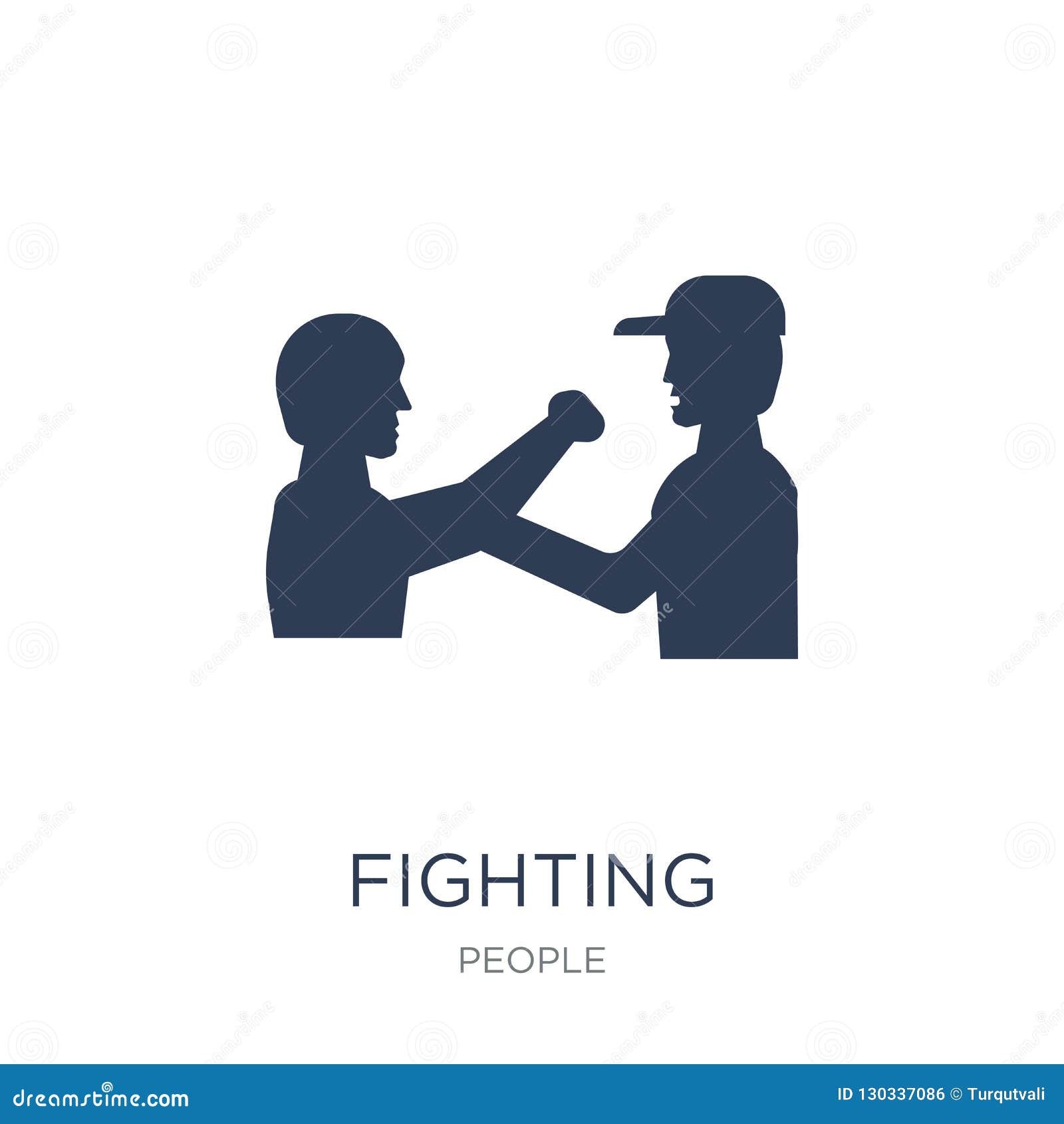 Fighting Icon. Trendy Flat Vector Fighting Icon on White Background ...