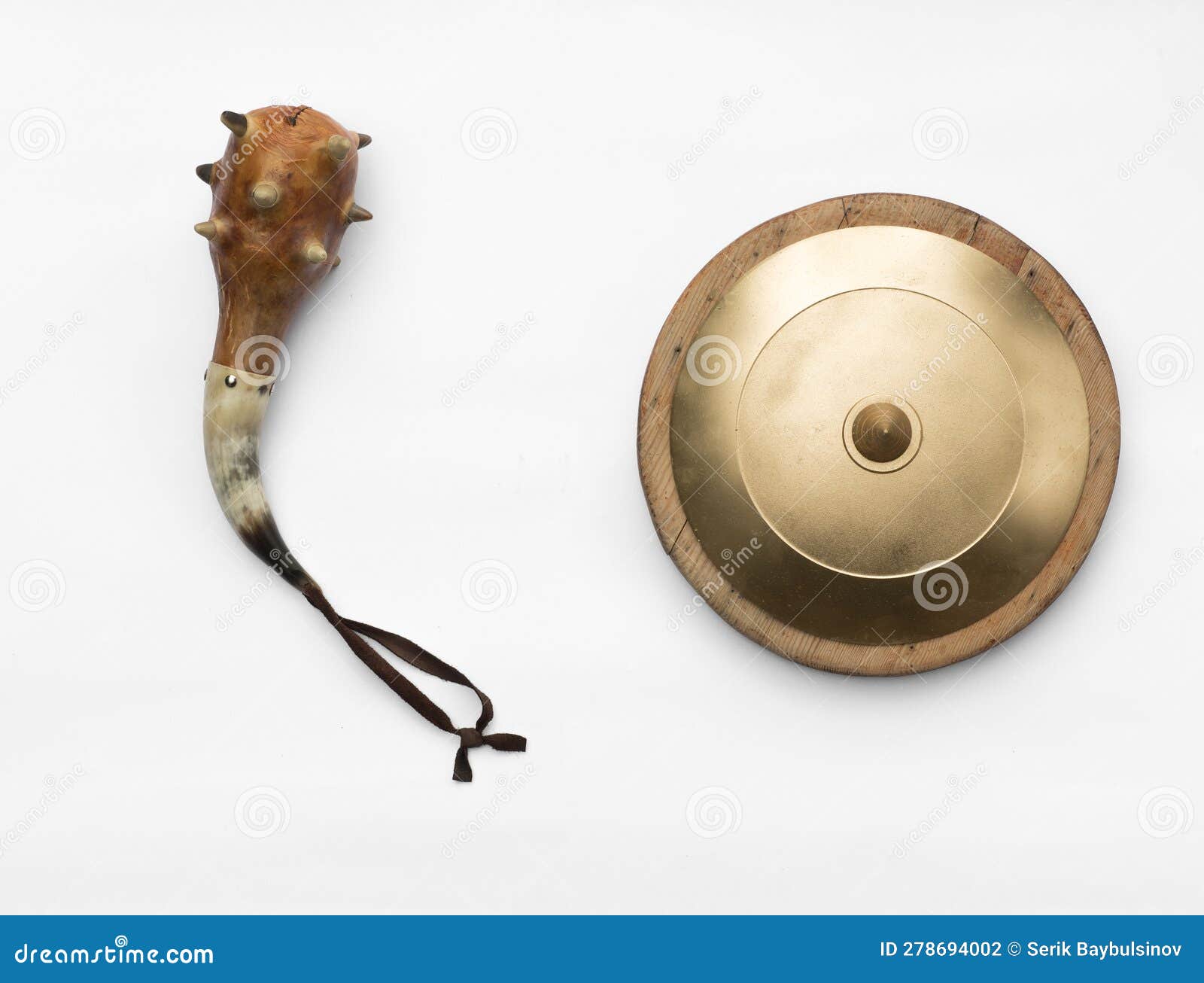 Fighting Mace Isolated on White Background Stock Photo - Image of ...