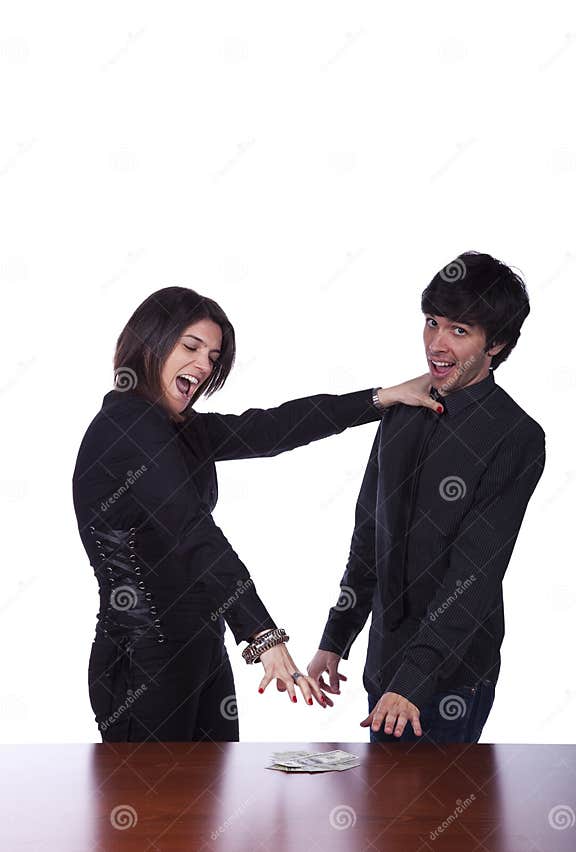 Fighting over money stock photo. Image of people, fight - 16110508