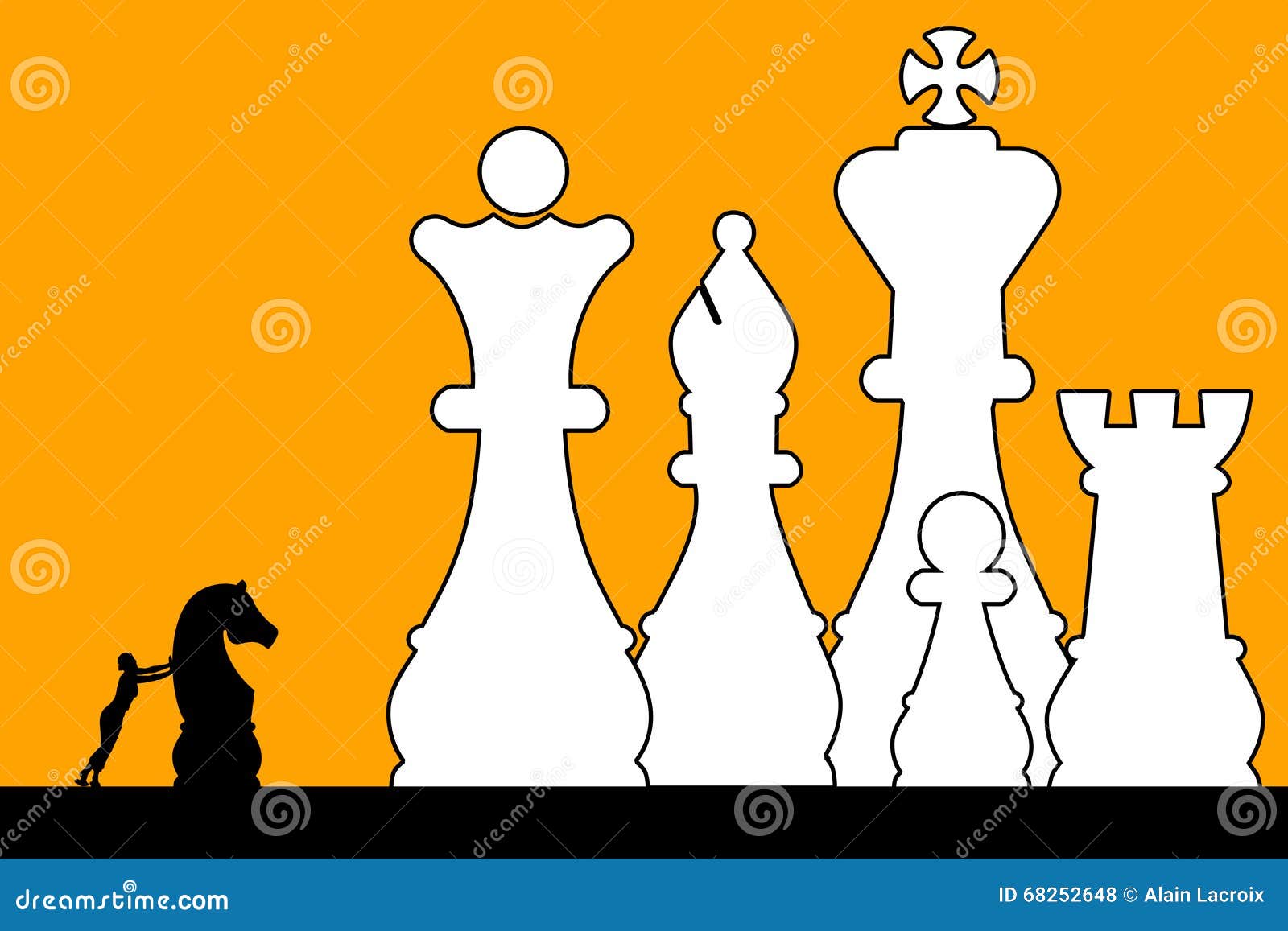 Fighting the powers stock illustration. Illustration of force - 68252648