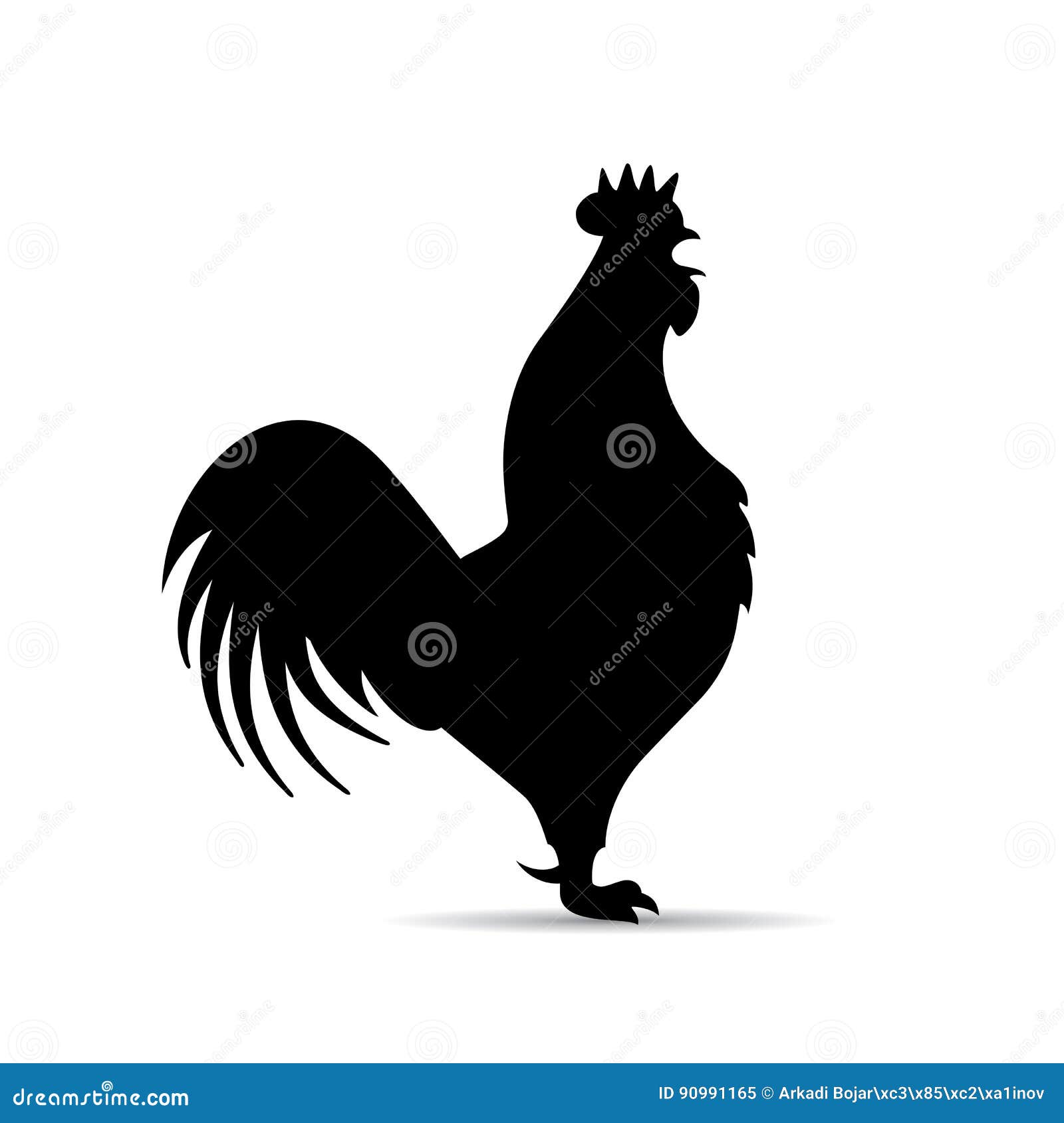 Rooster Silhouette Vector | CartoonDealer.com #173381667
