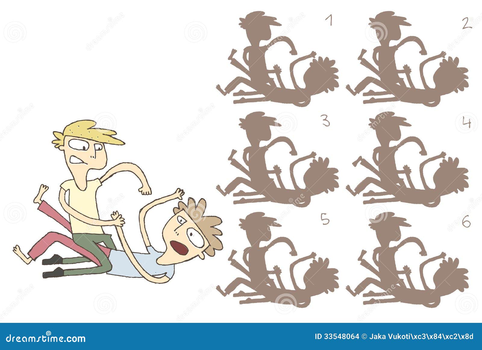 Fighting Shadows Visual Game Stock Vector - Illustration of education ...