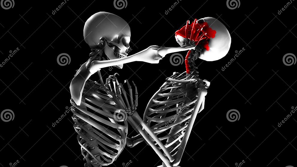 Fighting Skeletons stock illustration. Illustration of death - 14665309