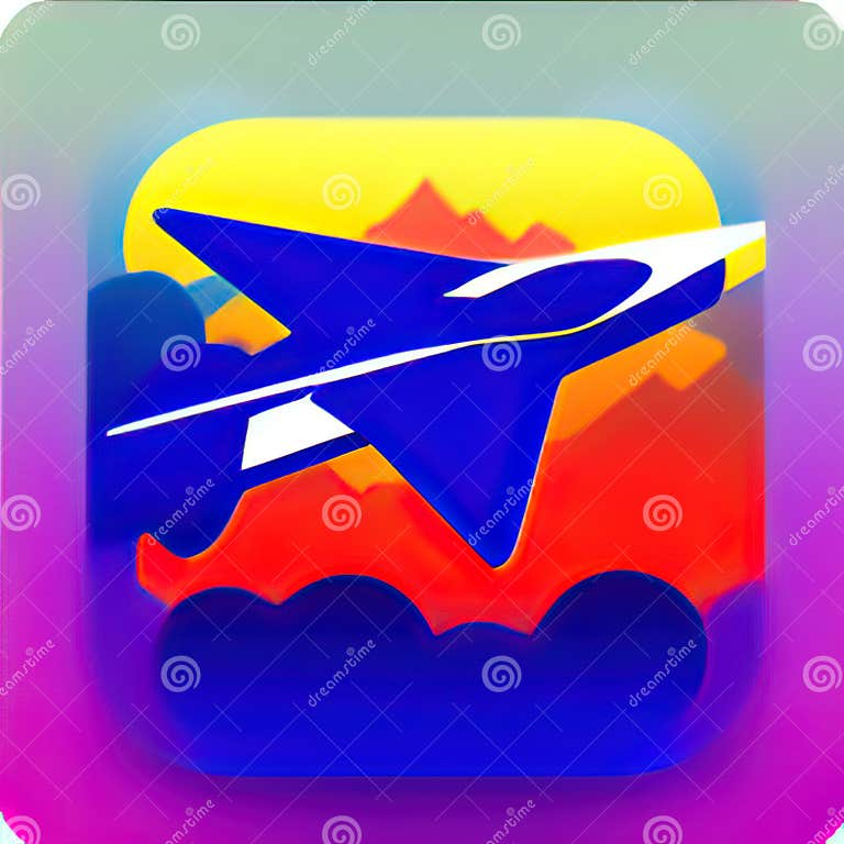 Fighting Software App Style Icon. Generative AI. Stock Illustration ...