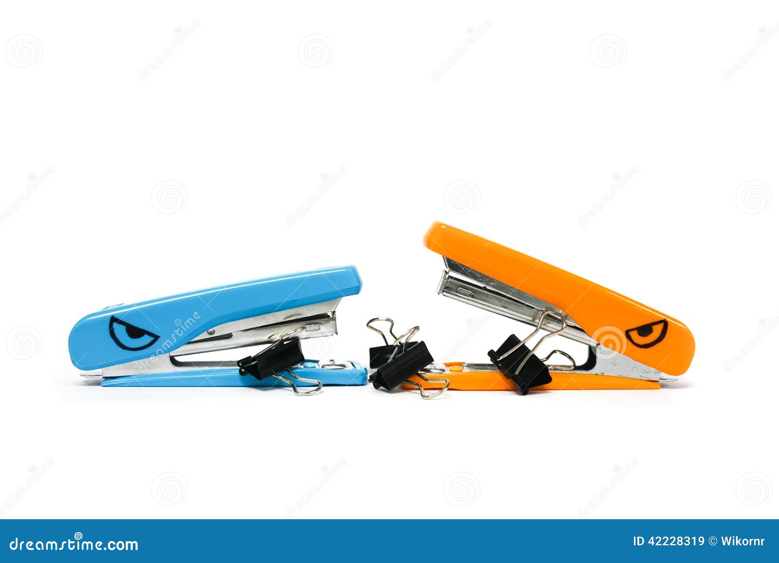 Fighting stapler stock image. Image of fight, metal, stationary - 42228319