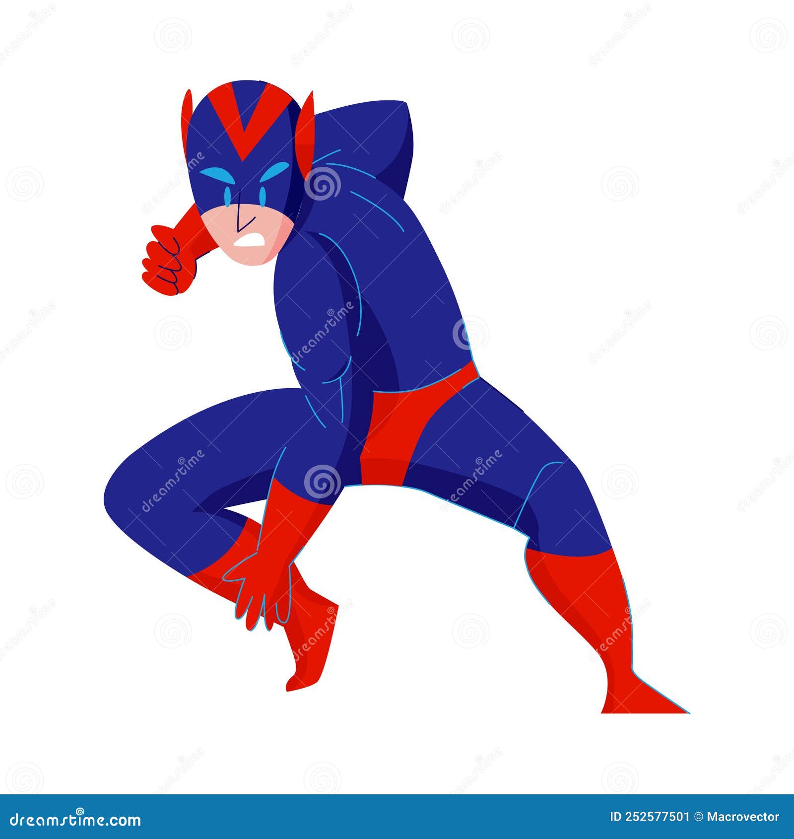Superhero Set Poses Cartoon Vector Illustration 5 | CartoonDealer.com ...