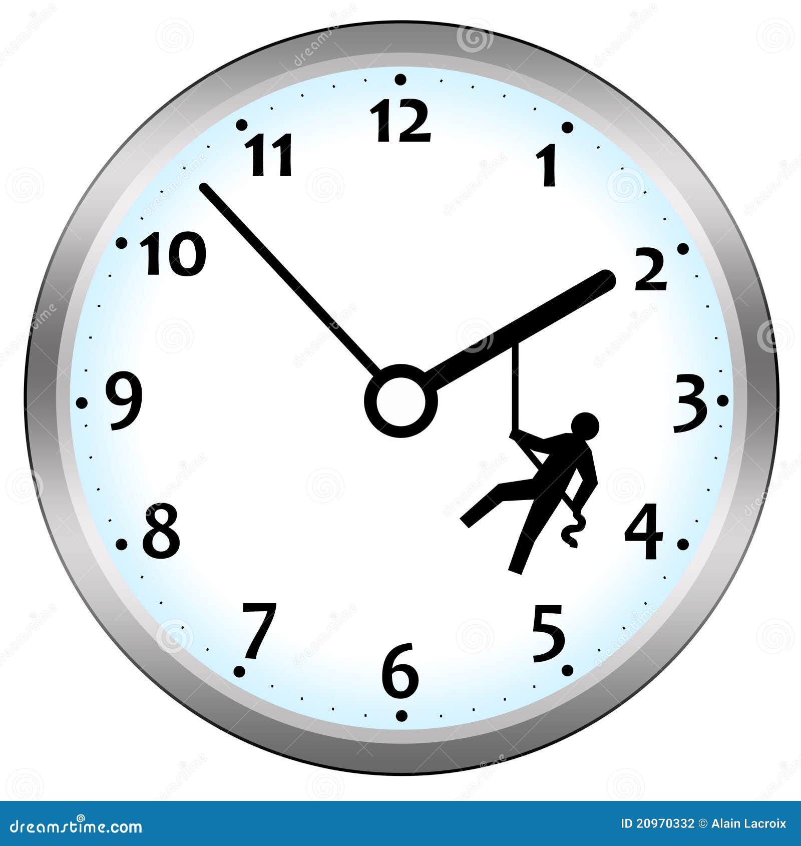Fighting time stock illustration. Illustration of chronology - 20970332