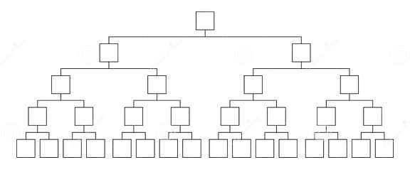 Fighting Tournament Bracket. Empty Contest Chart Template Stock Vector ...