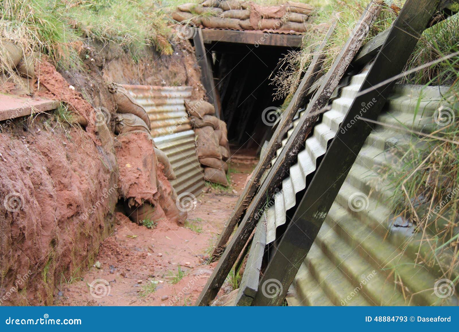 Fighting Trench. stock image. Image of fight, rural, earth - 48884793