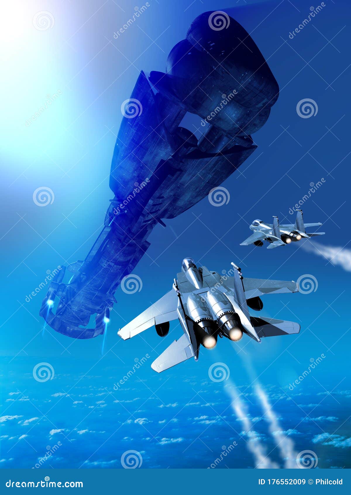 Fighting the unknown stock illustration. Illustration of motor - 176552009