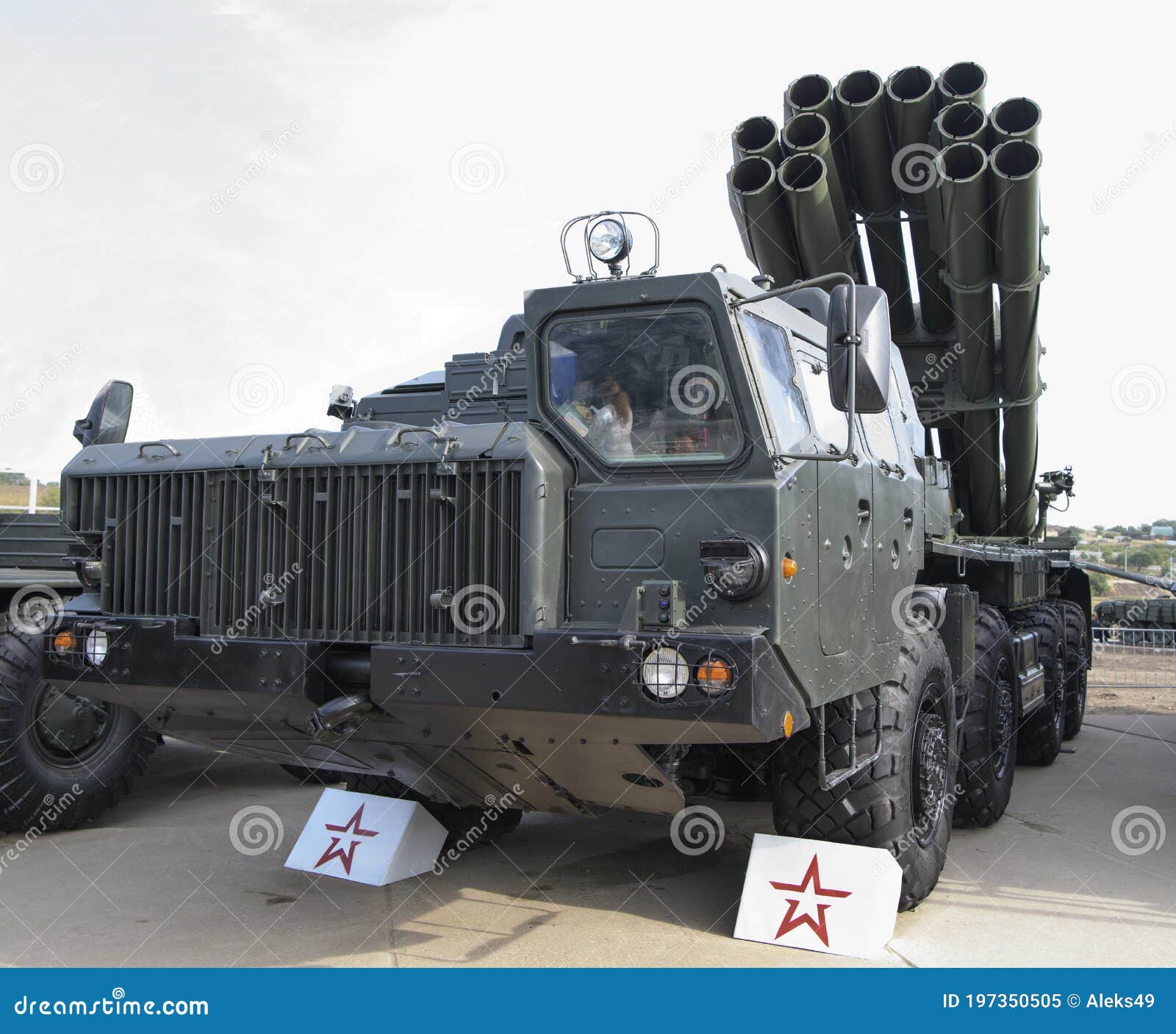 Fighting Vehicle 9A54 Multiple Launch Rocket System 9K515 Editorial ...