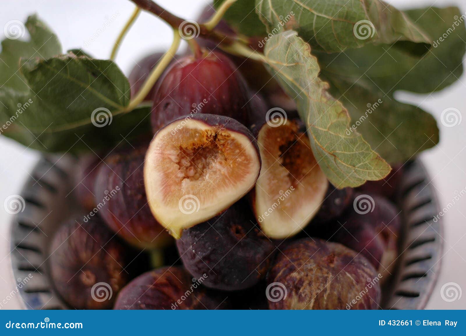 Figs in a Bowl stock image. Image of bowl, sliced, fruit - 432661