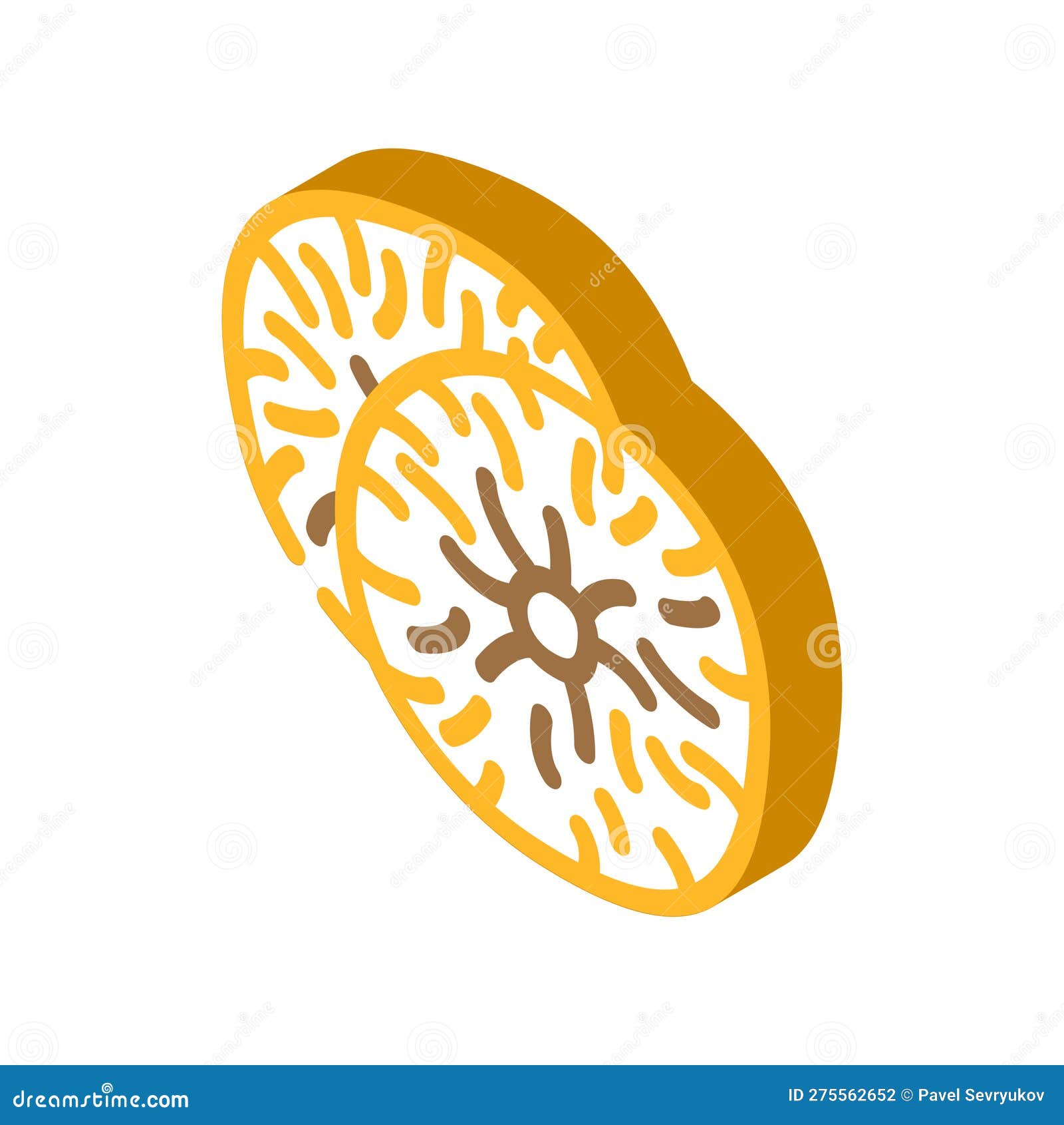 Figs Dried Fruit Isometric Icon Vector Illustration Stock Vector ...
