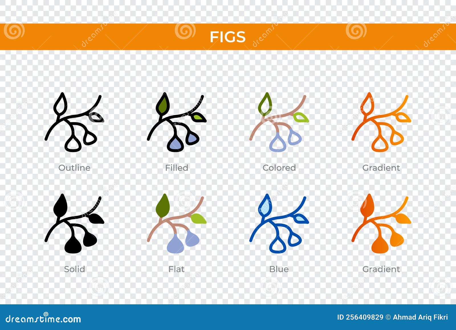 Figs Icon in Different Style. Figs Vector Icons Designed in Outline, Solid, Colored, Filled ...