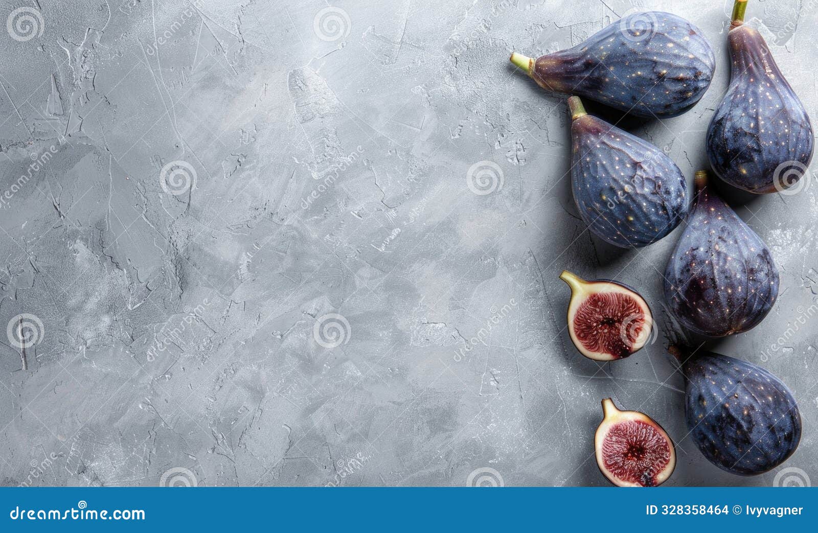 Figs on a Light Grey Background, Modern and Clean Stock Photo - Image ...