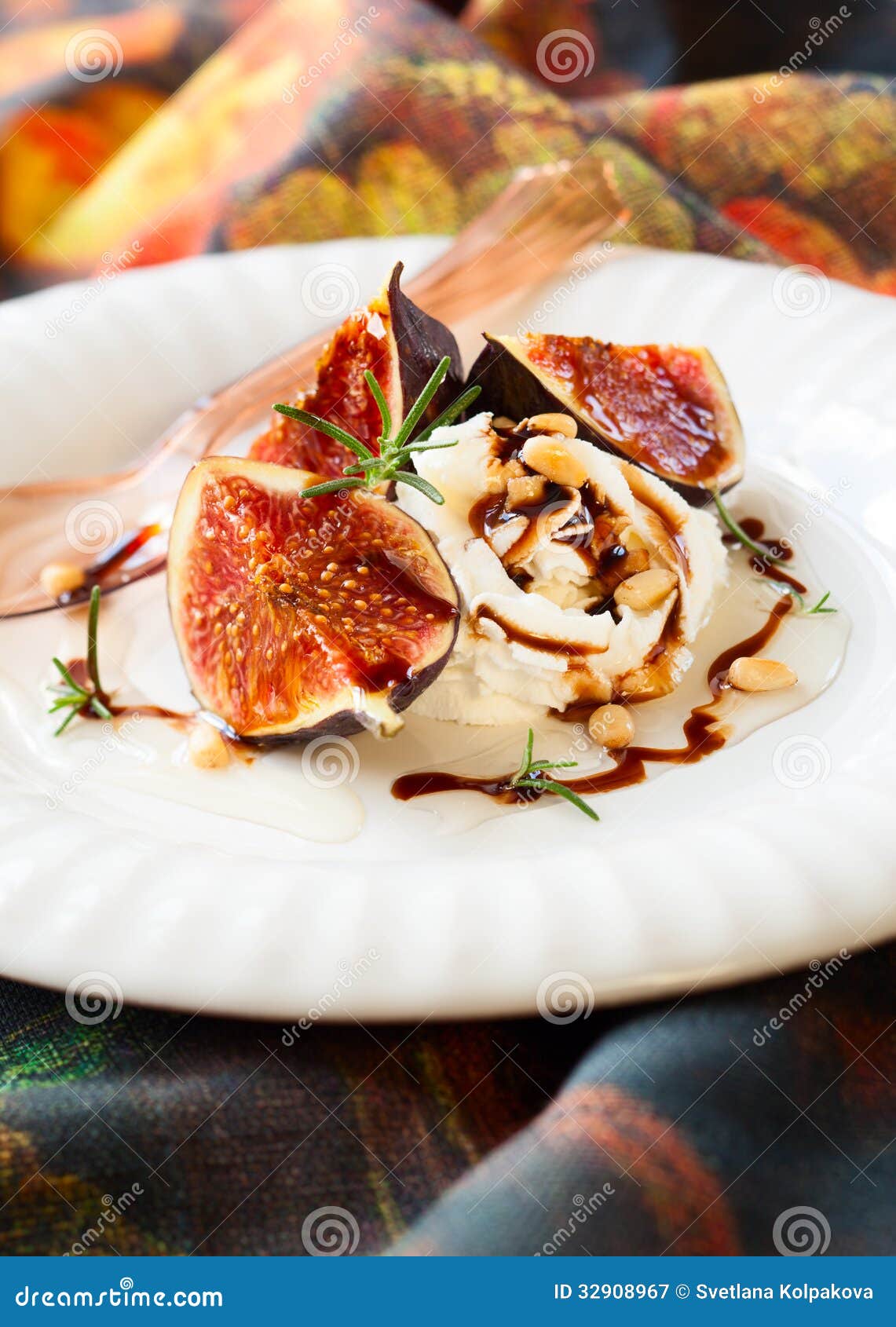Figs with ricotta stock image. Image of food, still, violet - 32908967
