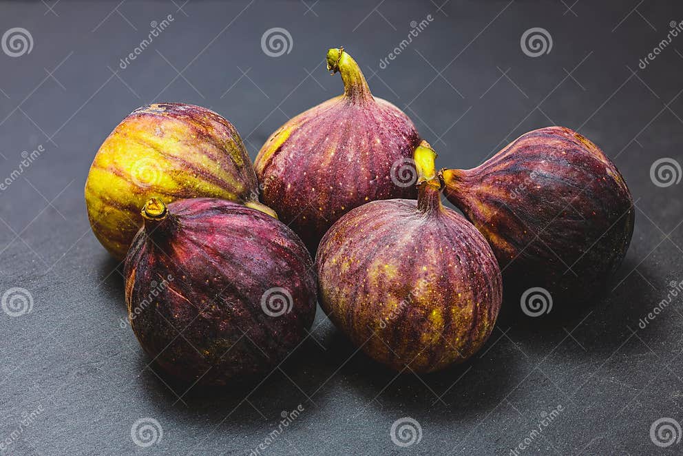 Figs on a stone plate stock image. Image of nature, ingredient - 288854663
