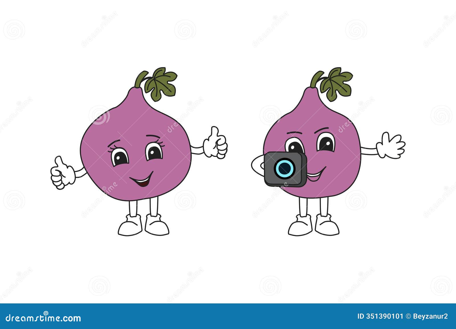 Figs stock illustration. Illustration of camera, facial - 351390101
