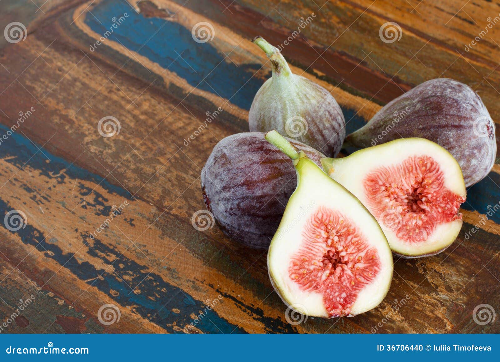 Figs on a wooden table stock photo. Image of healthy - 36706440