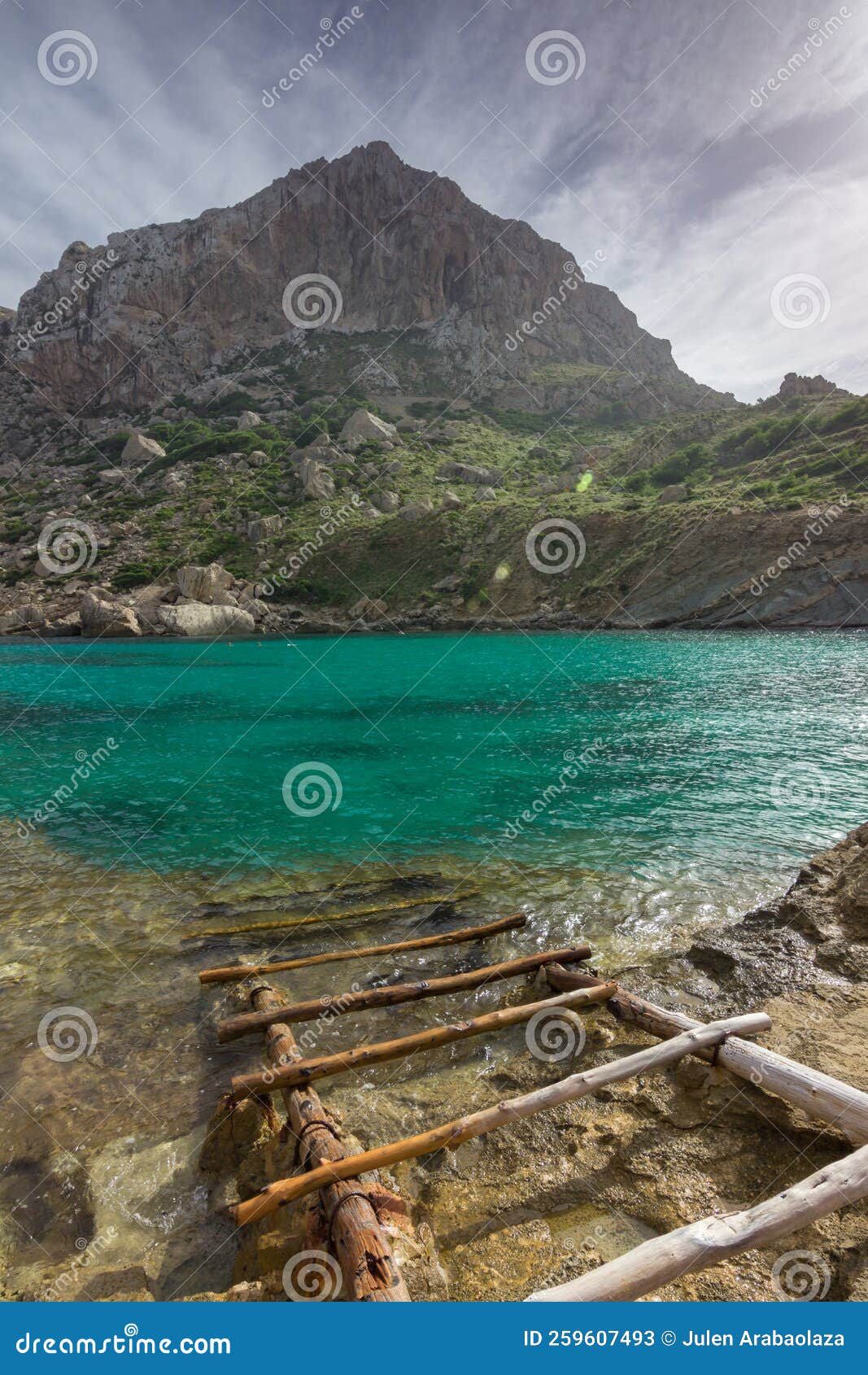 Figuera Beach in Formentor Cap in Mallorca Spain Stock Image - Image of ...