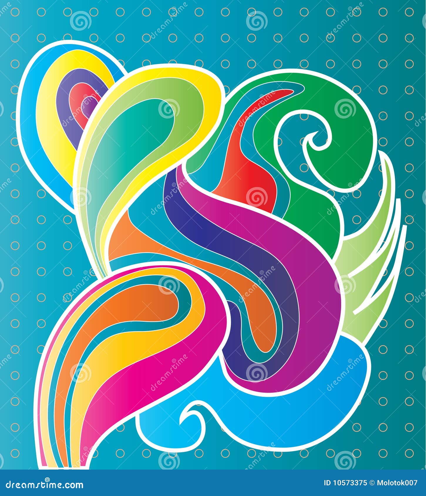 Figura abstracta ilustración del vector. Ilustración de cerebro - 10573375