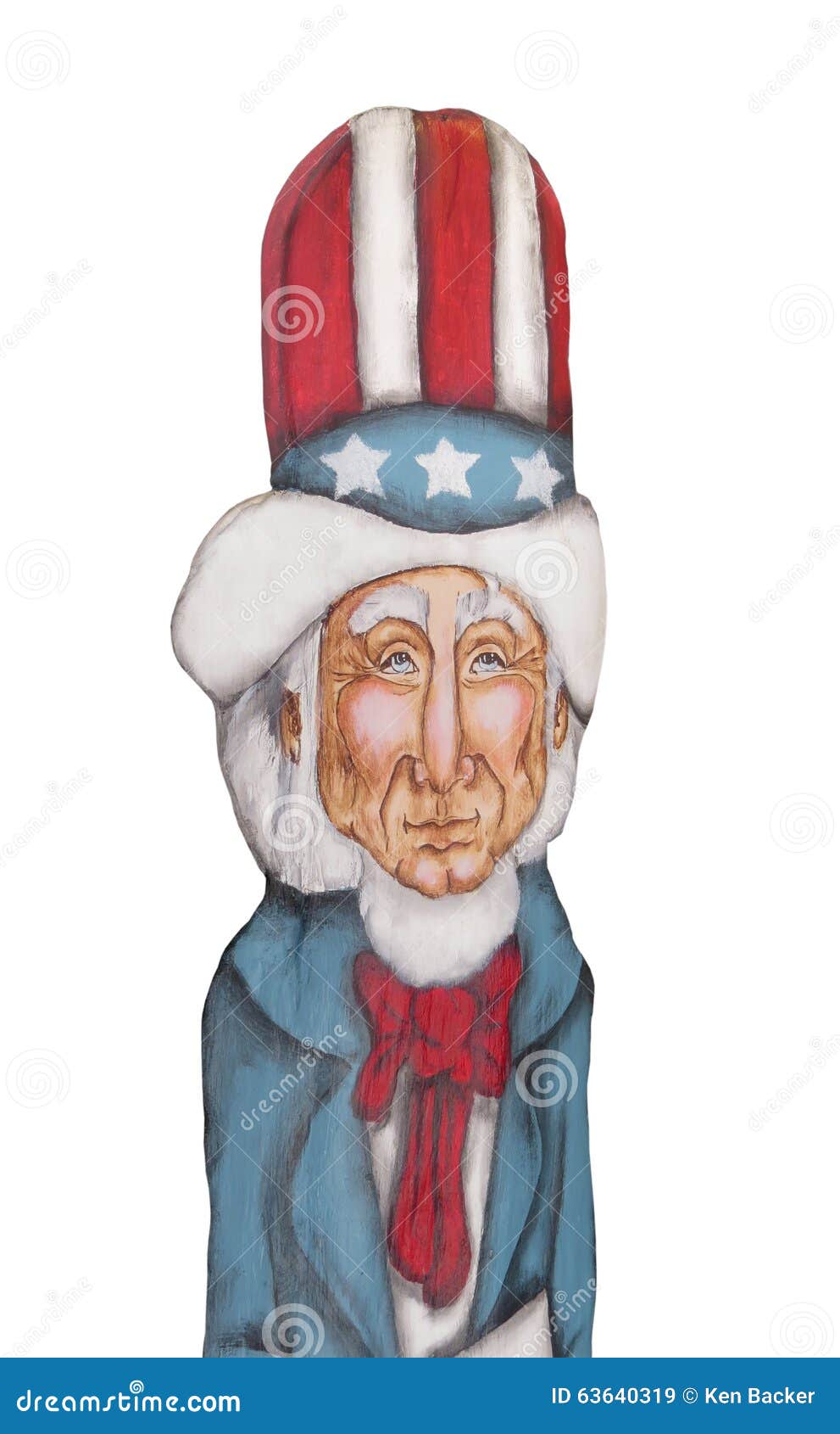 Figura Dello Zio Sam Isolata Illustrazione di Stock - Illustrazione di ...