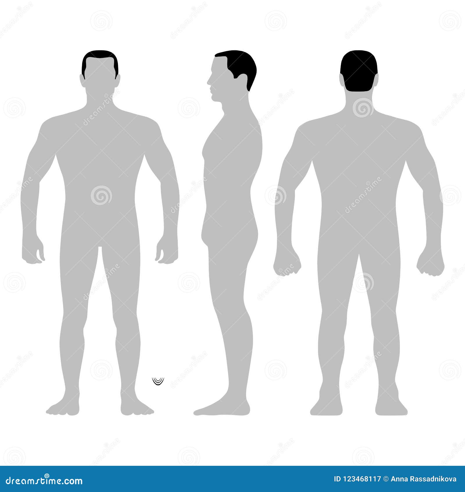 Figura do homem da forma ilustração do vetor. Ilustração de dedo ...