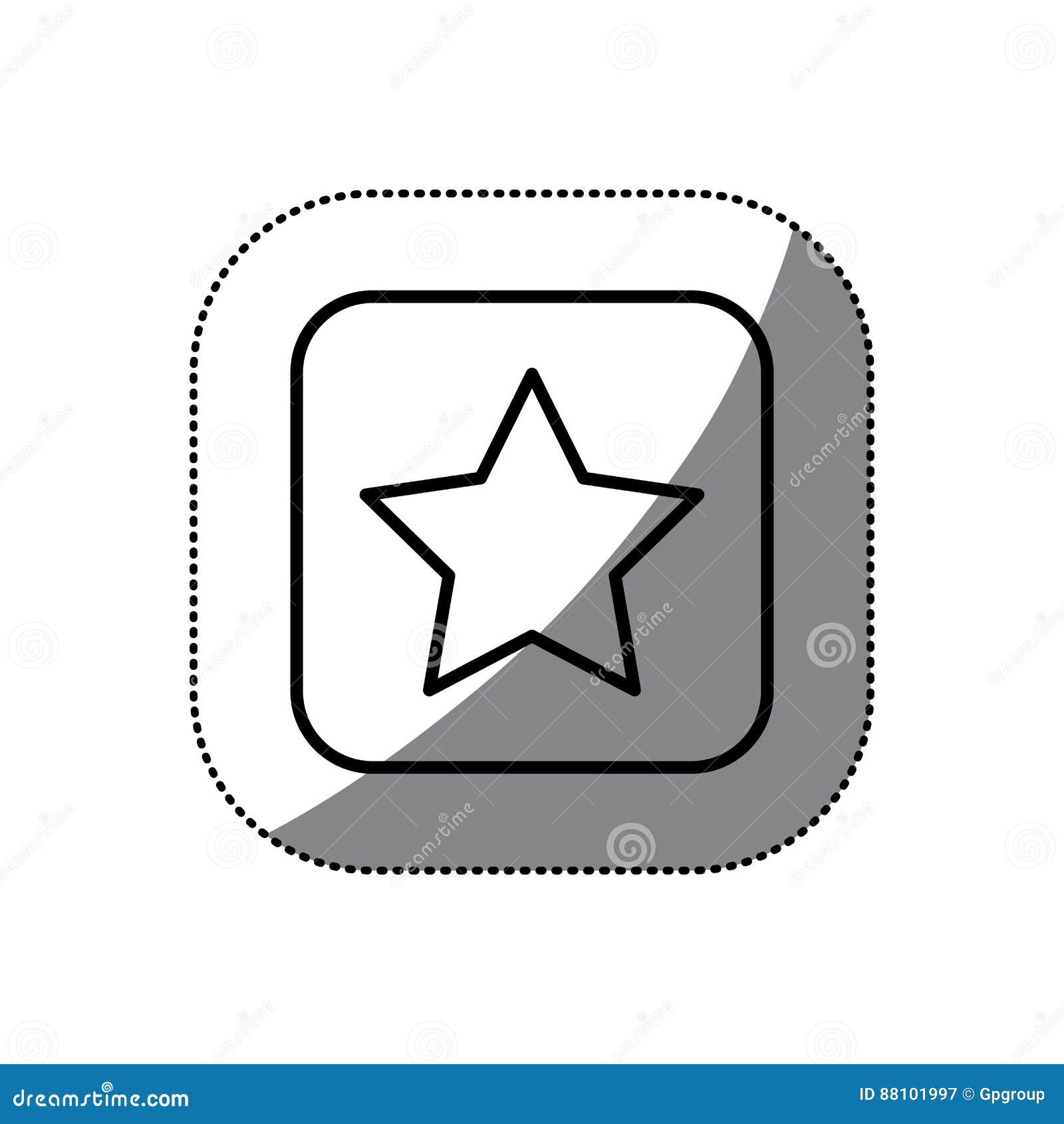 Figura Icona Della Stella Di Simbolo Illustrazione di Stock ...