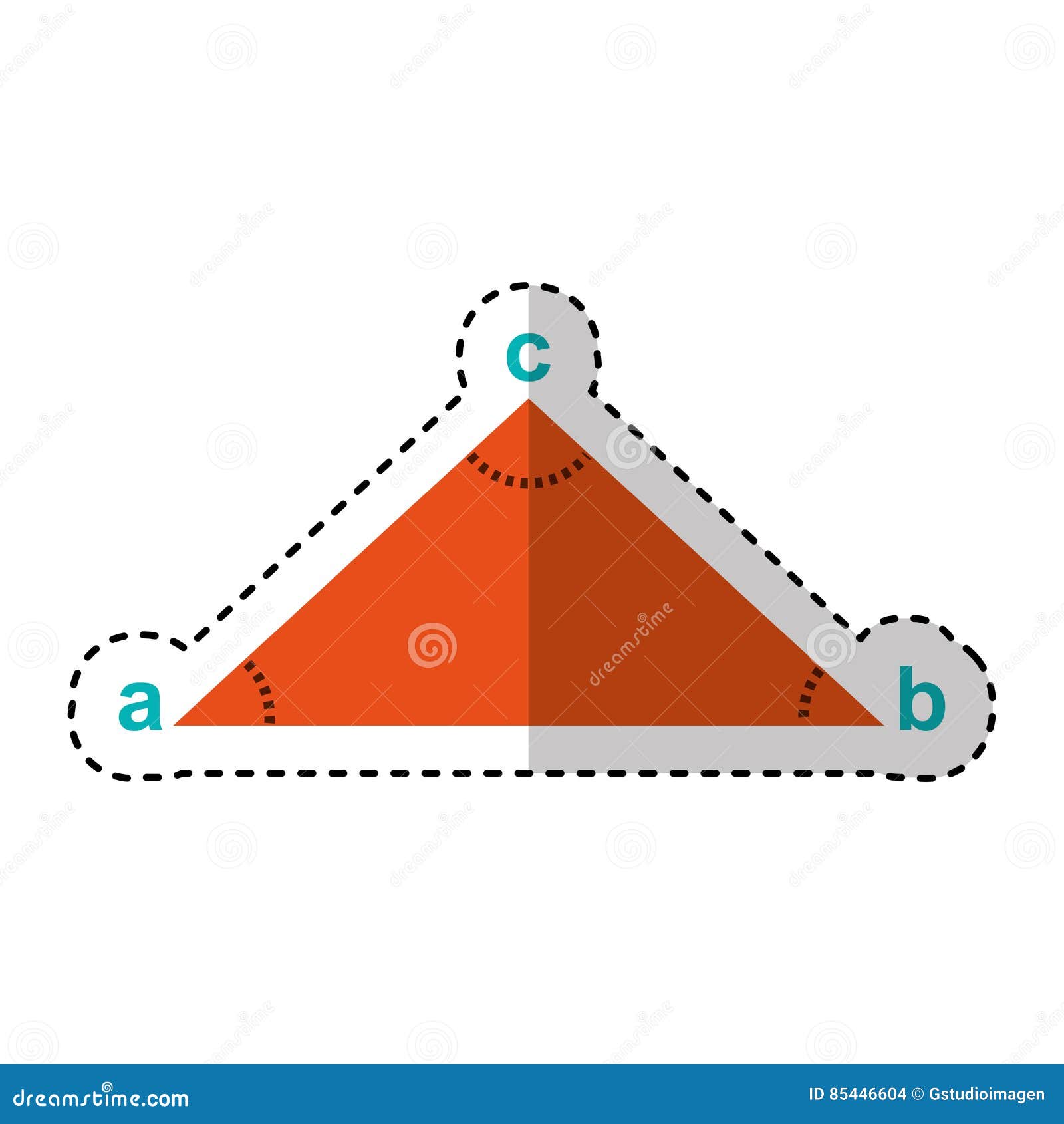 Figura Icona Geometrica Del Triangolo Illustrazione Vettoriale ...