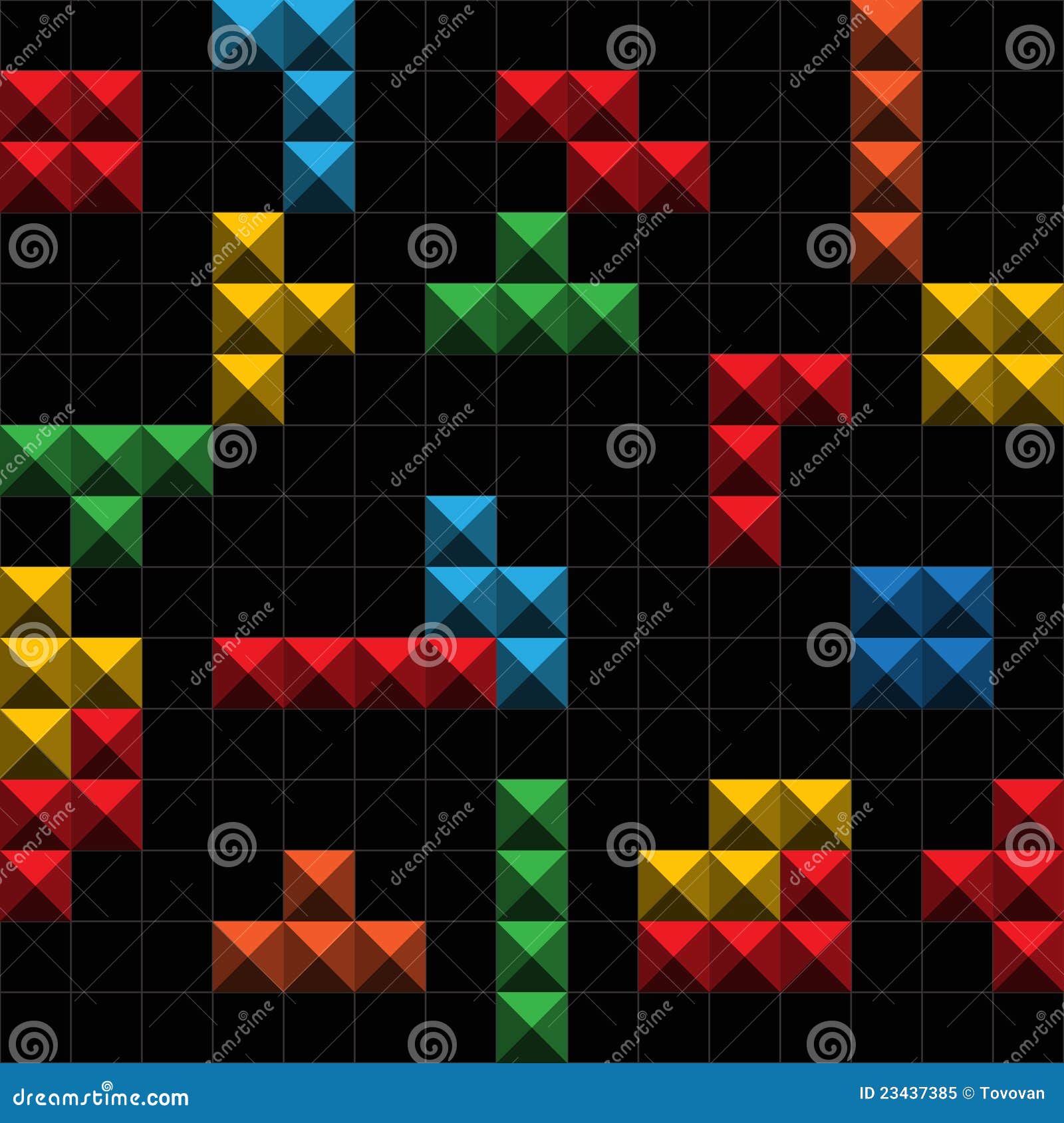 Figuras del color en negro ilustración del vector. Ilustración de ...