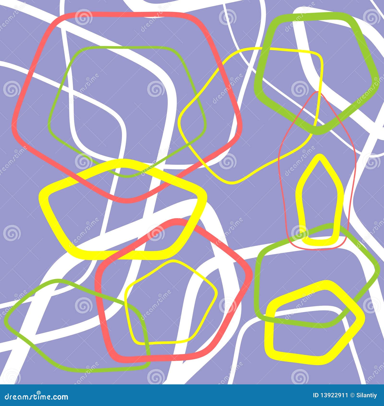 Figuras entrelazadas. ilustración del vector. Ilustración de fondo ...