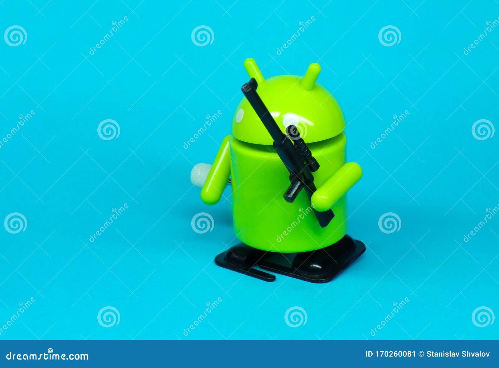 Figure of an Android with a Gun. Editorial Photo - Image of leisure ...
