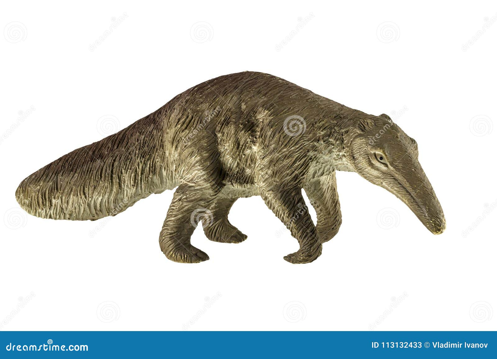 Figure of the anteater stock image. Image of figurine - 113132433