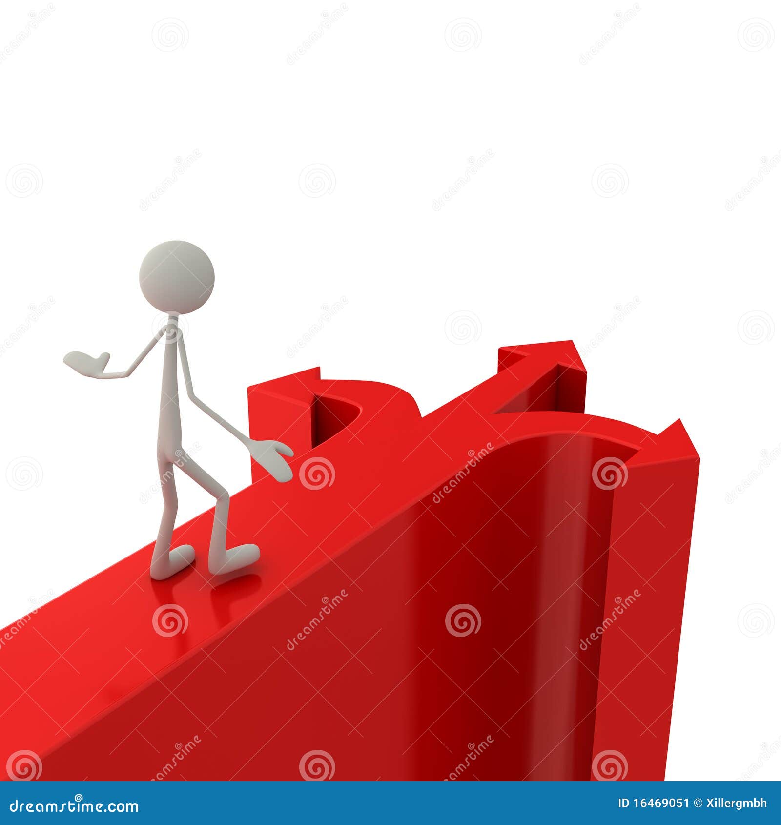 Figure with arrows stock illustration. Illustration of choice - 16469051